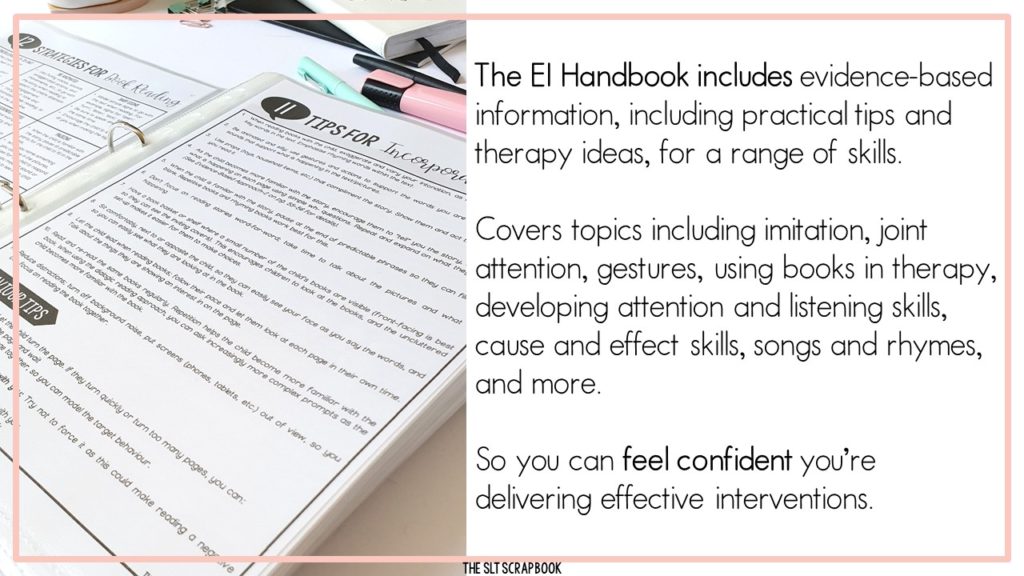 The Early Intervention Handbook for EI & Parent Coaching - The SLT ...